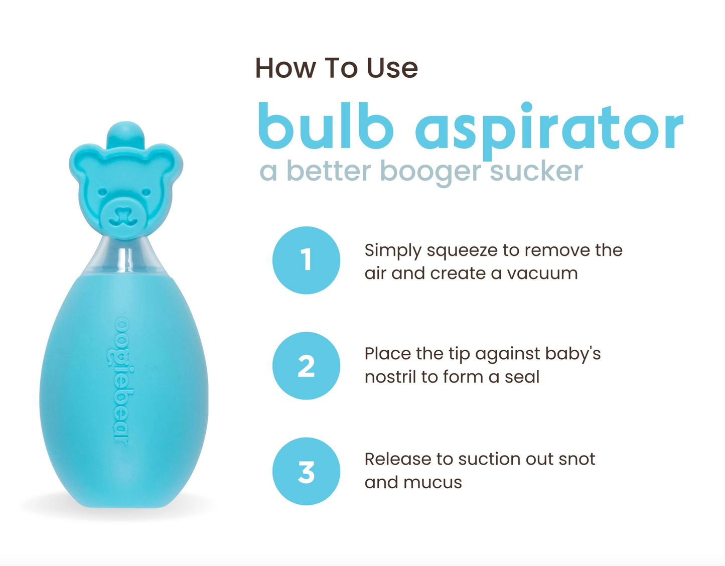 OOGIEBEAR BULB ASPIRATOR - BLUE – Buttercup Baby Co.