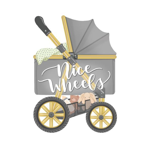 BABY STROLLER DIE CUT CARD – Buttercup Baby Co.